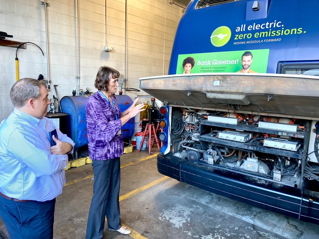 Senator Tester’s Staff Tours Mountain Line Facility – Mountain Line